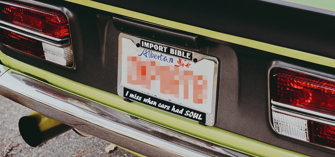Import Bible - Old Soul (Vintage) License Plate Frame